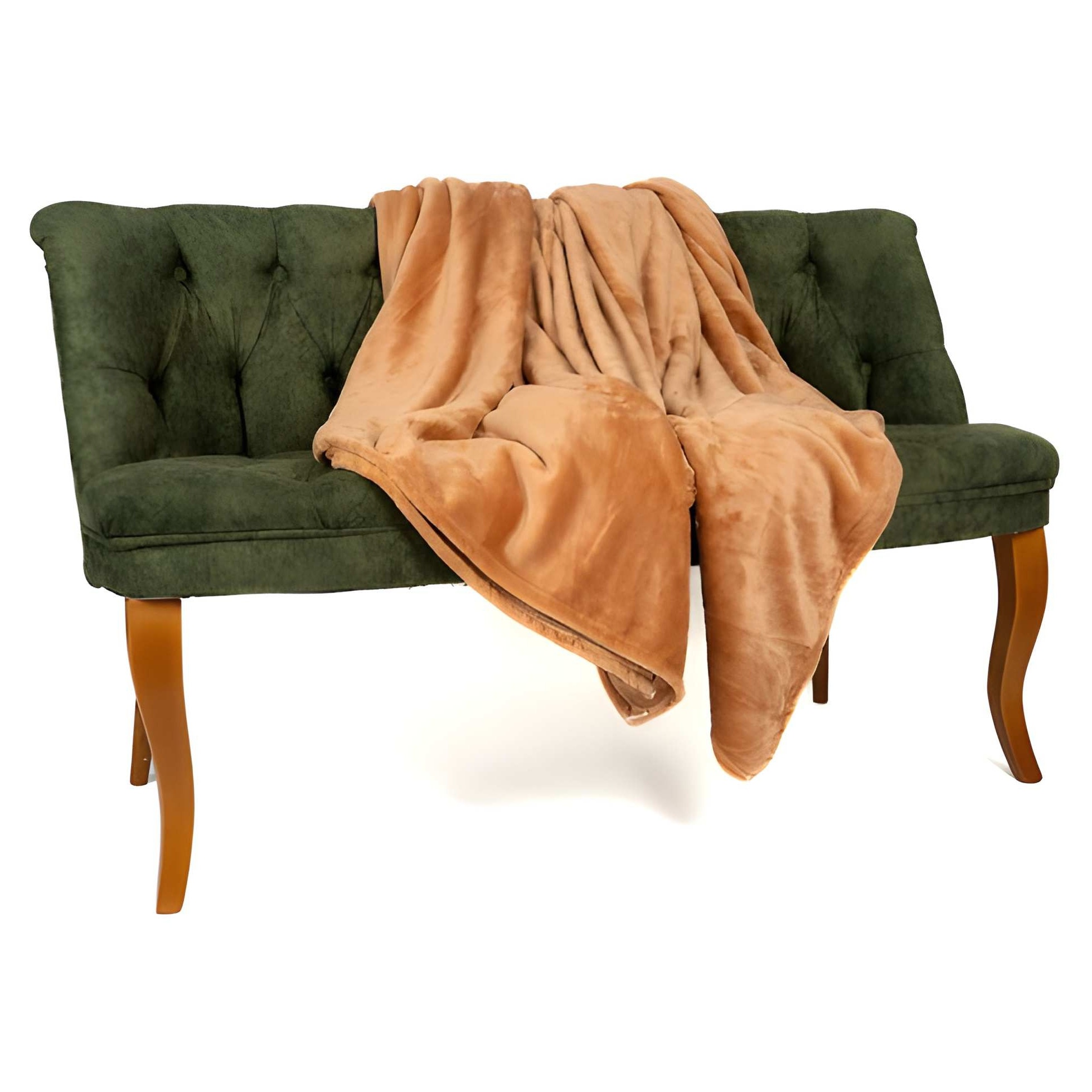 Patura cocolino uni, 200x230, Microfibra, Bej Cappucino - eMAG.ro