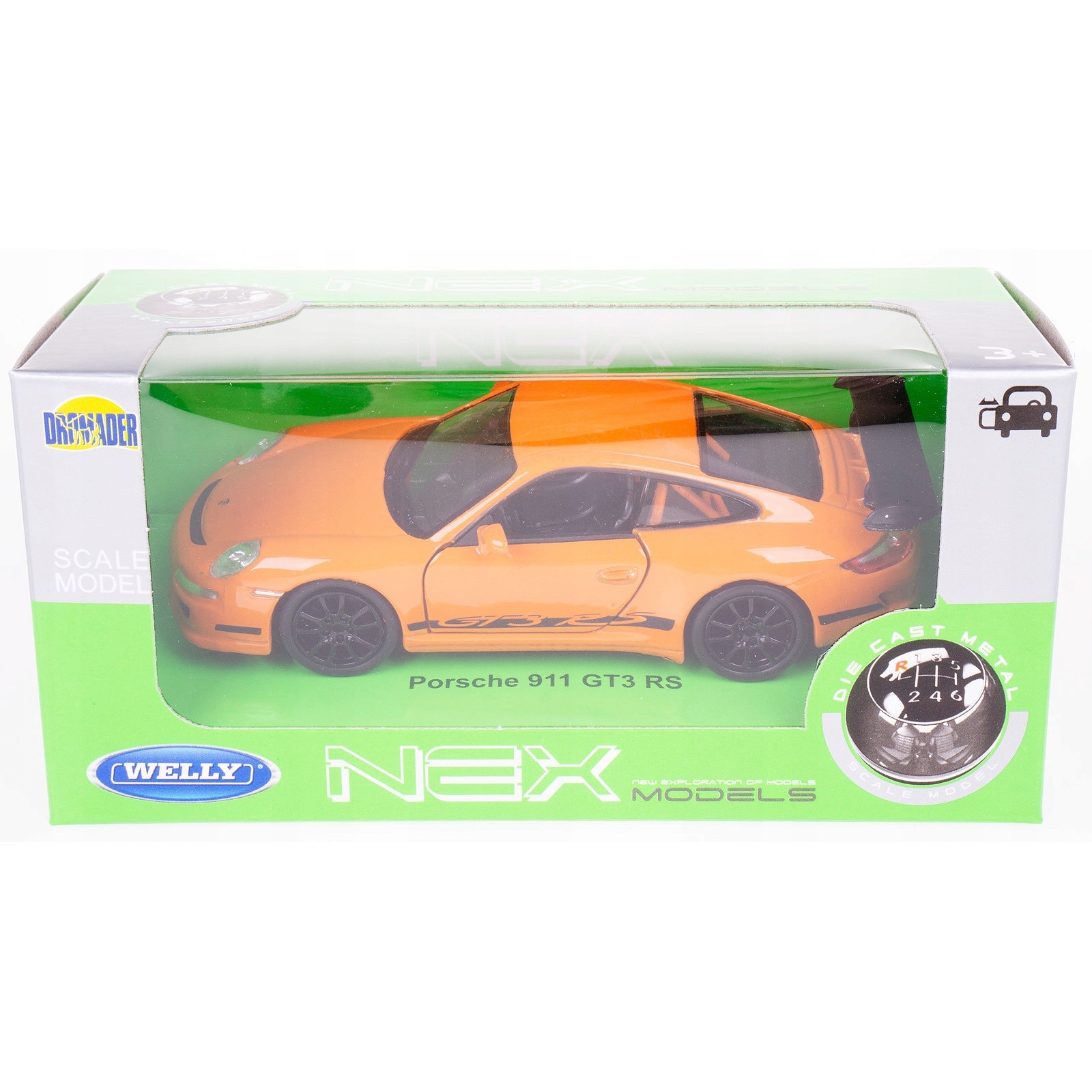 Model masina metalica Porsche 911 GT3 RS, Welly 1:34 - eMAG.ro