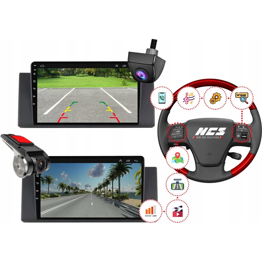 Radio multimedia NCS ZQ9 set pentru BMW X5 E53 2000-2005, 9" QLED, 8GB ...