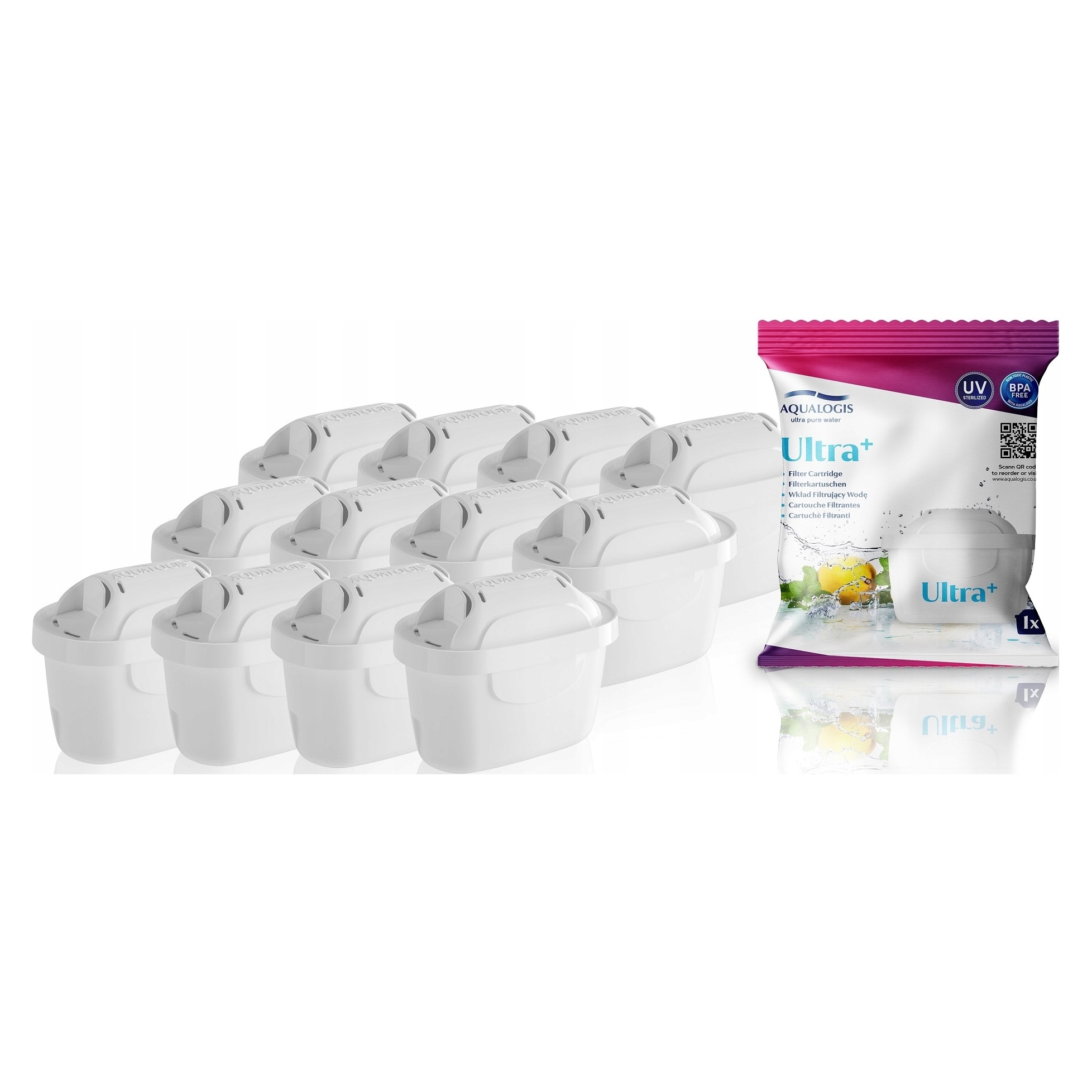 Cartus filtrant Aqualogis Ultra+, inlocuitor Brita Maxtra Plus, cu ...