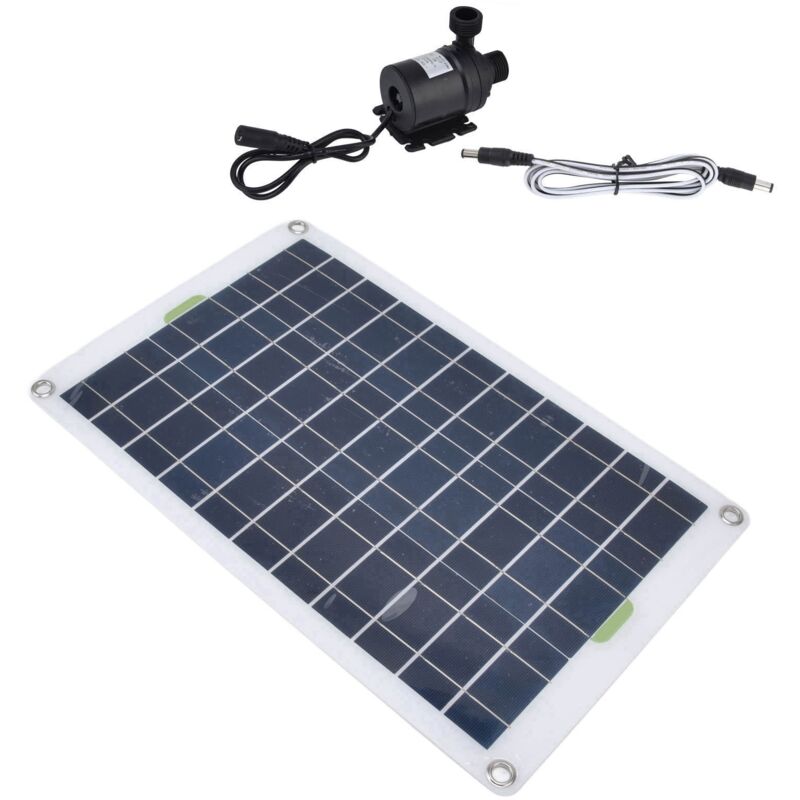 Kit pompa de apa solara, pompa pentru iaz si fantana, din silicon si ...