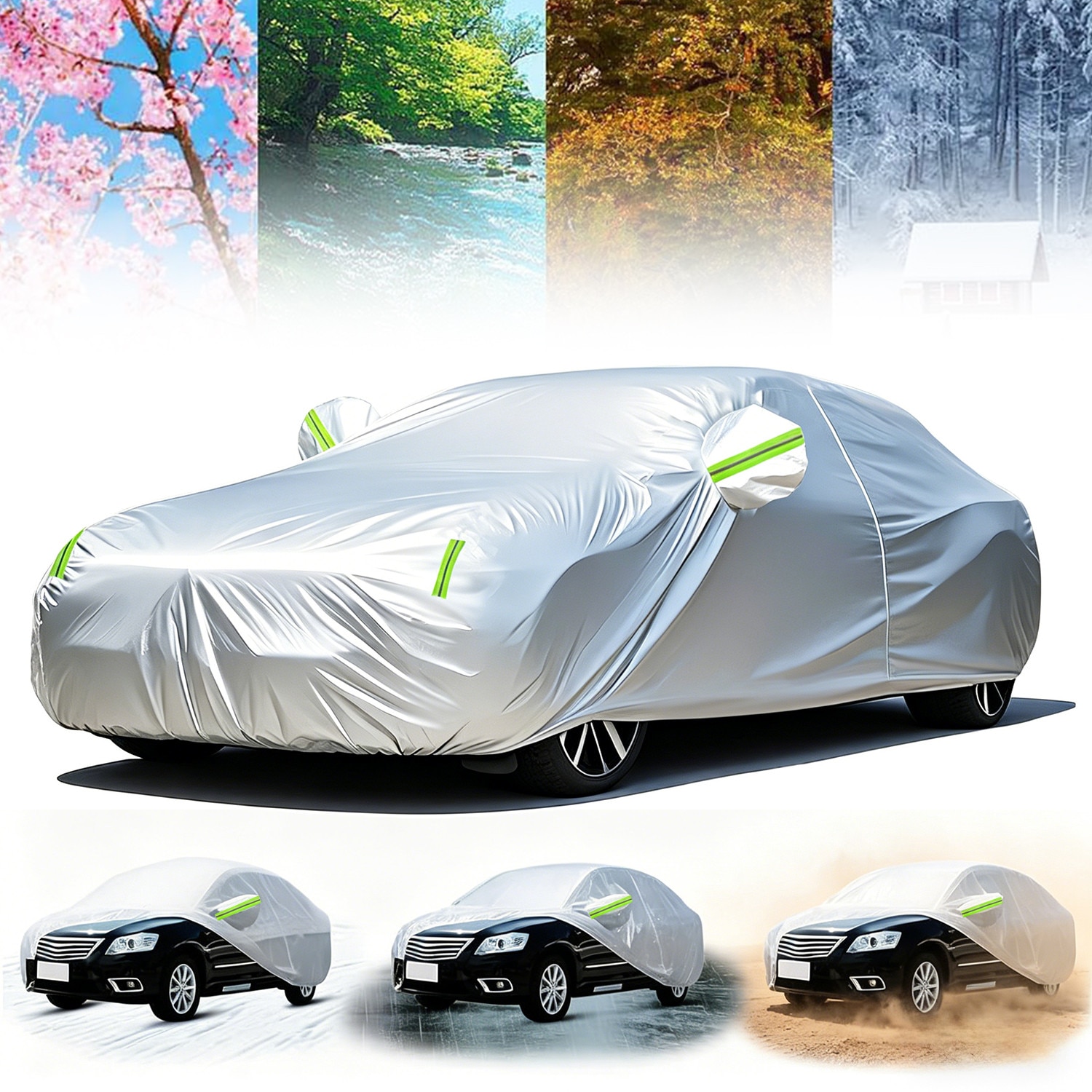 Prelata Auto, Hompany®, Universala, Toate Anotimpurile, Husa Protectie ...