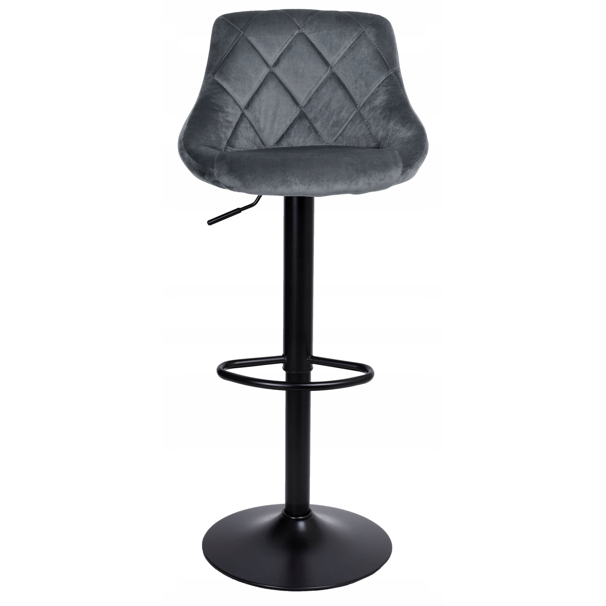Scaun de bar, Cydro, grafit, 360° rotire, inaltime reglabila, 62-82cm ...