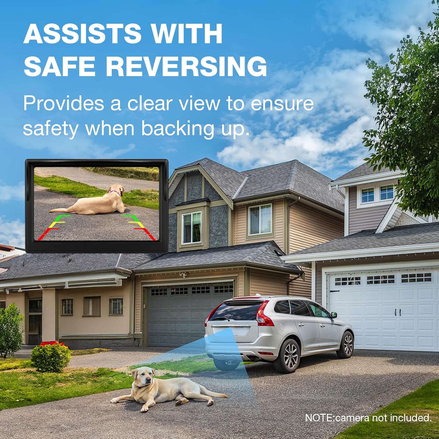 Monitor marsarier 5 inch TFT LCD HD, 800x480, 2 intrari RCA, montare pe ...