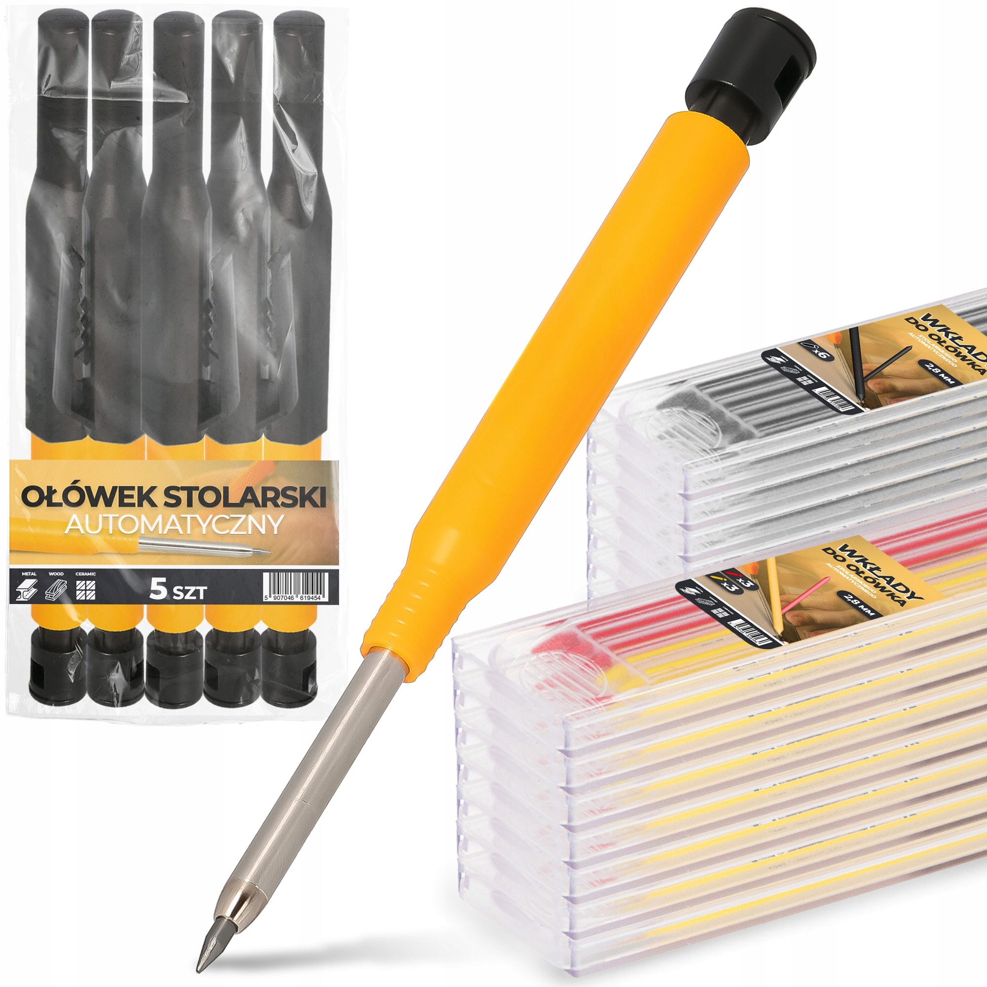 Set 5 Creioane Automate TRCR, 42x, Negru si Colorat - eMAG.ro