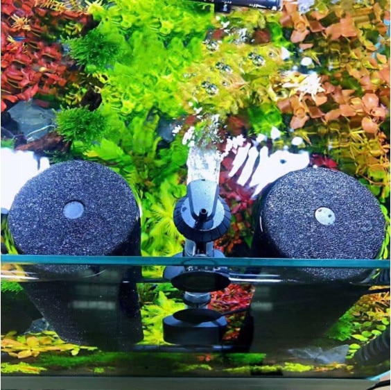 Filtru intern TD Stones Aqua Sponge Bio Pro 350, 350 L/h, 2 spume ...