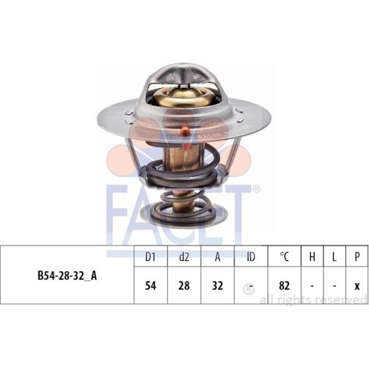 Termostat FACET 7.8276S - compatibil Mazda, Nissan - eMAG.ro