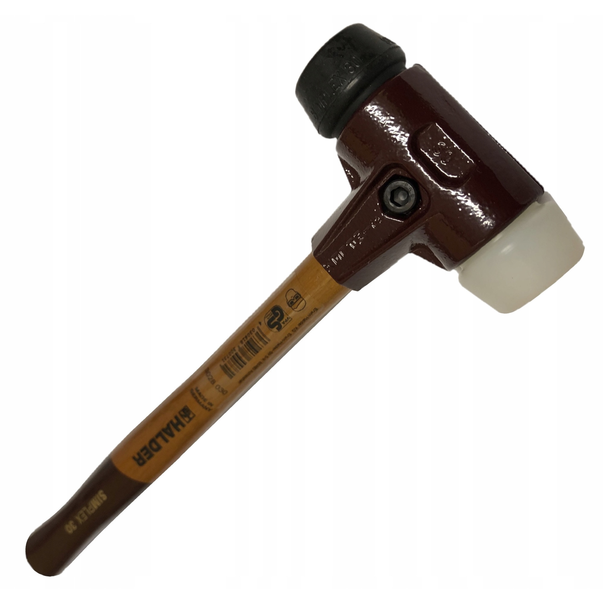 Ciocan de brutarie Halder, model Simplex, 30mm, 335g, cu cap din guma ...