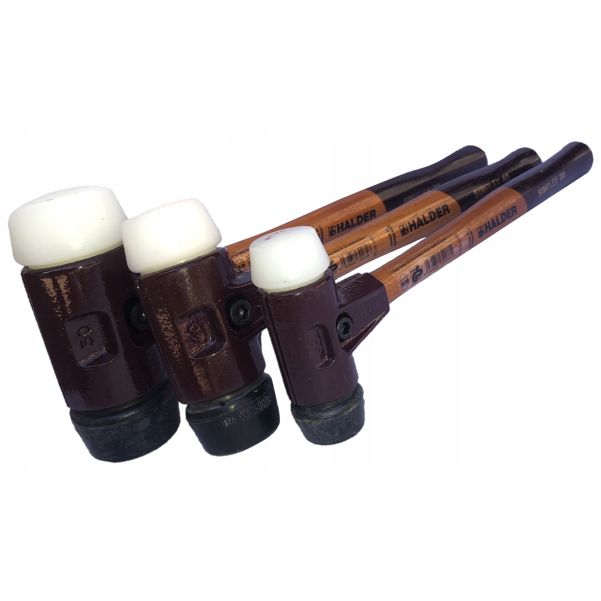 Ciocan de brutarie Halder, model Simplex, 30mm, 335g, cu cap din guma ...