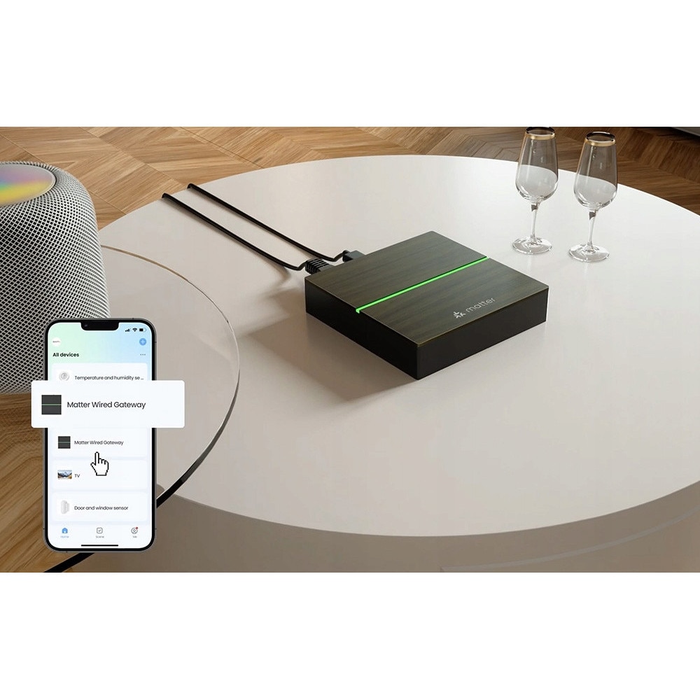 Gateway inteligent ZigBee Avatto GW60-Matter, Matter, ZigBee, alb, 8 ...