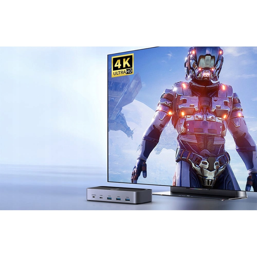 Ugreen AK500 KVM kapcsoló, 2 számítógép, 2 monitor, 4K 60Hz, USB 3.0 ...