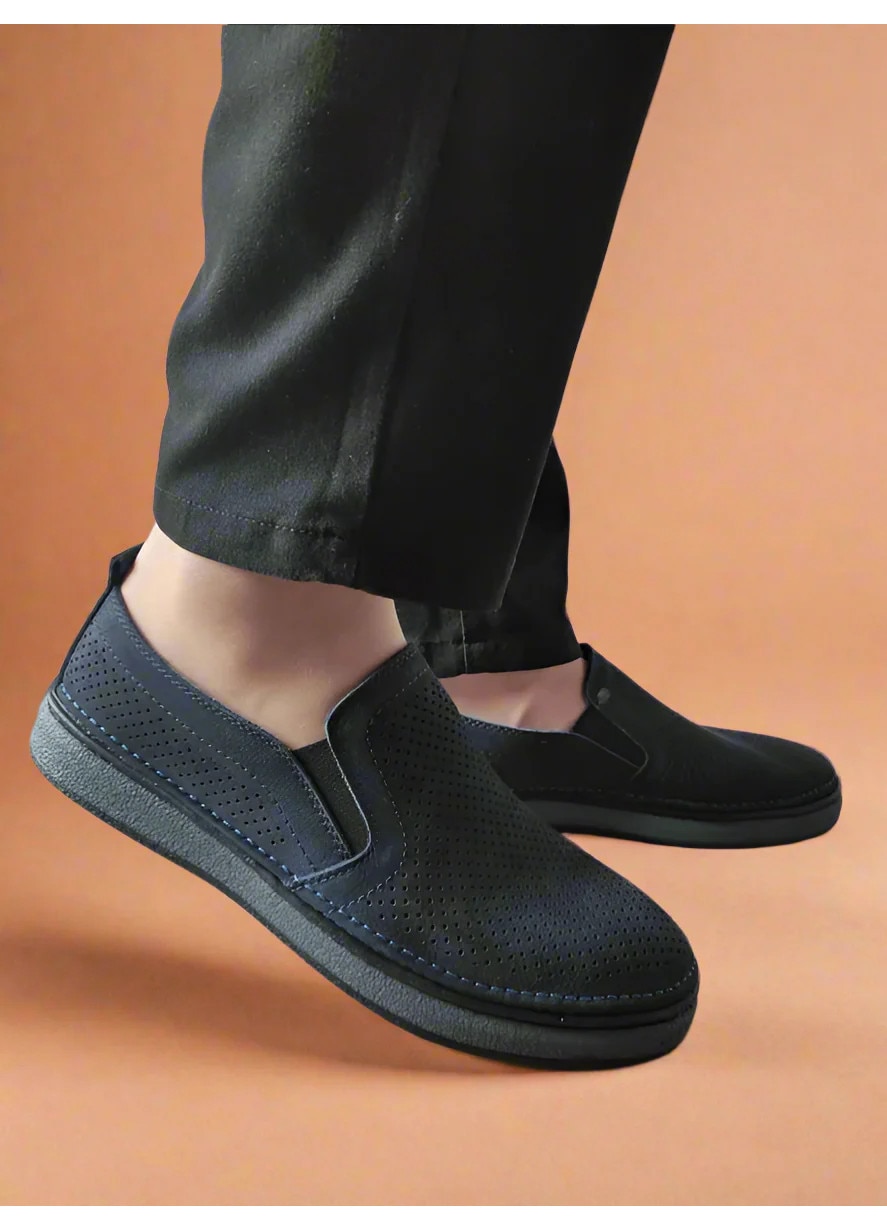 Pantofi Casual Perforati Barbati Goretti B69-320 Bleumarin - Albastru ...