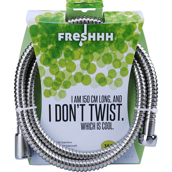 Furtun de dus FRESHHH, constructie dubla impletita, capat rotativ din ...