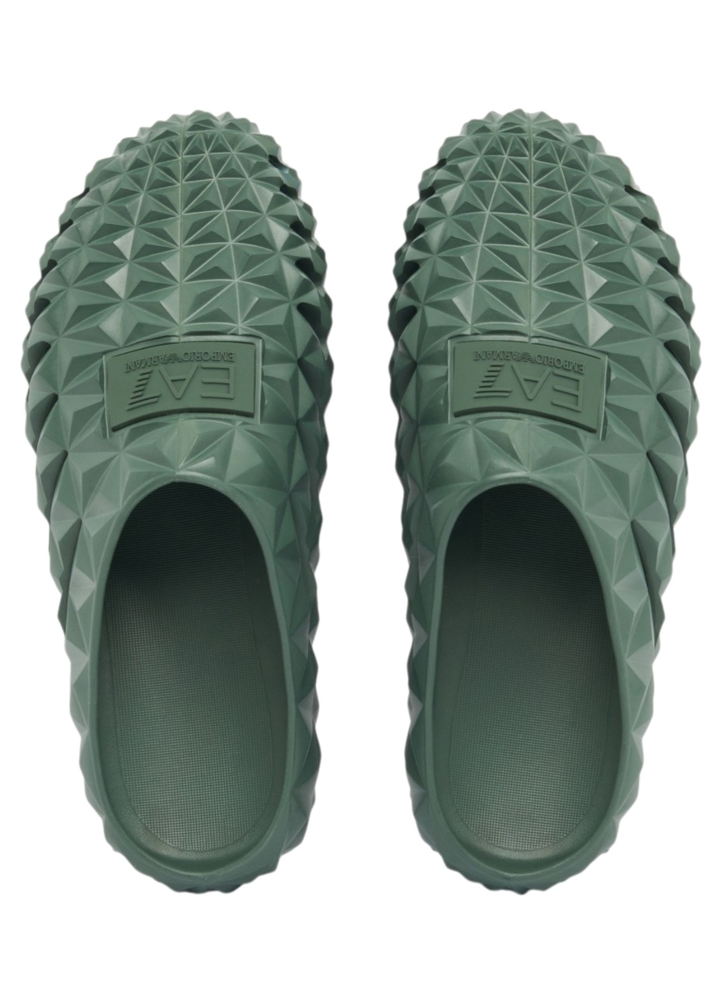 Papuci Emporio Armani EA7 Prisma Sliders Verde 42 EU - eMAG.ro