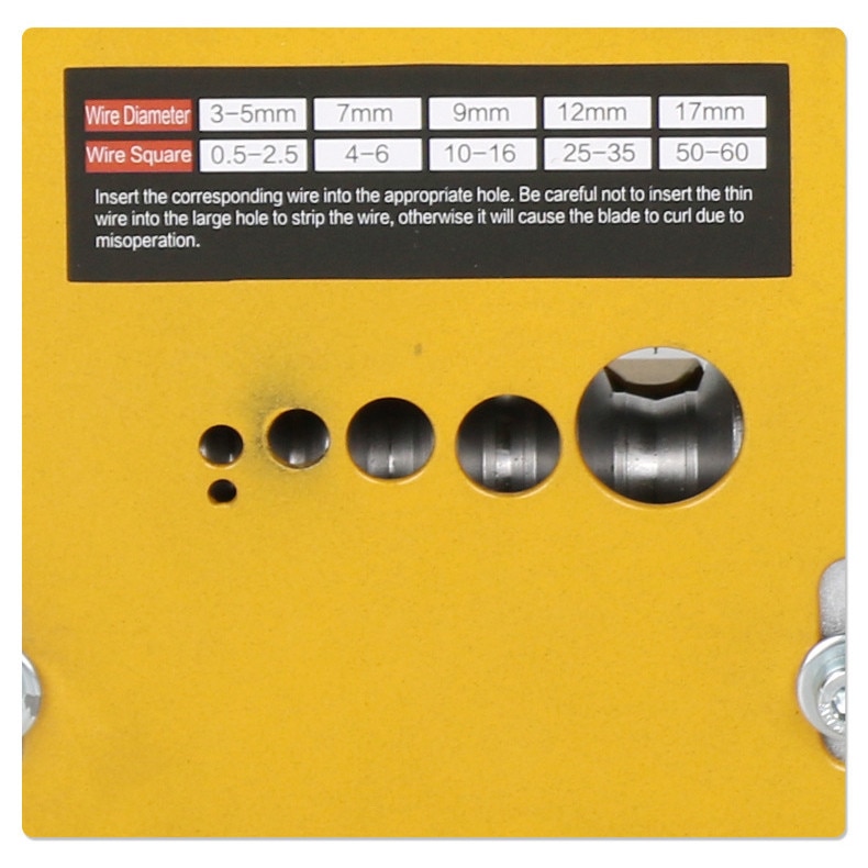 Masina de dezizolat cabluri 6 gauri, manuala si electrica, metal, 1.5 ...