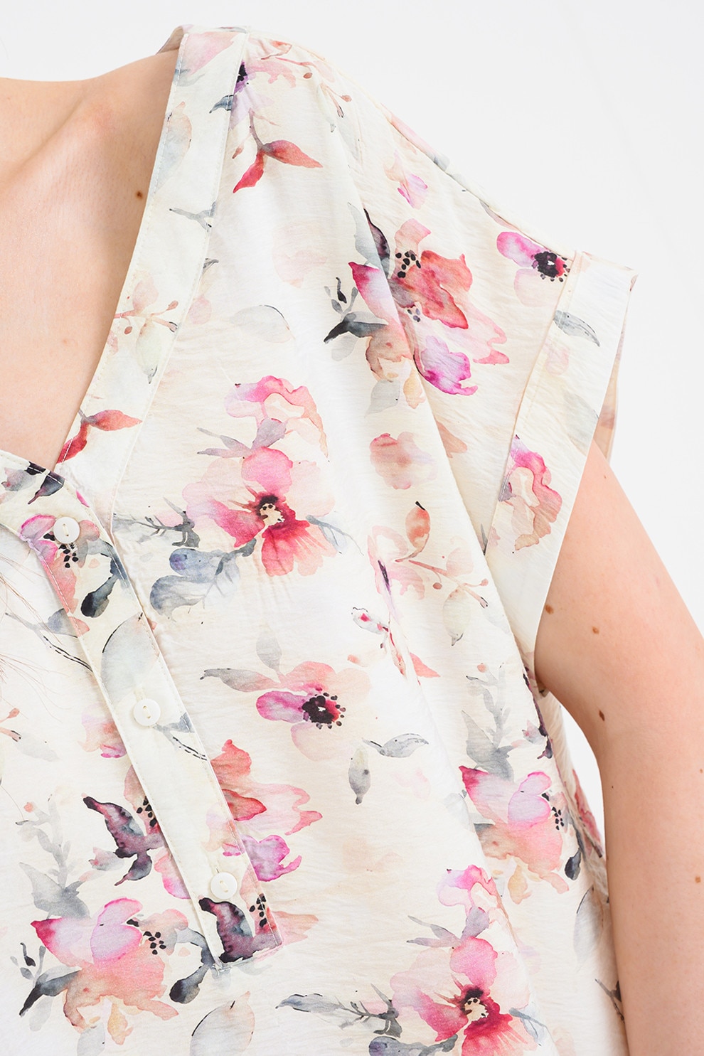 JdY, Rochie dreapta cu imprimeu floral, Multicolor, M - eMAG.ro