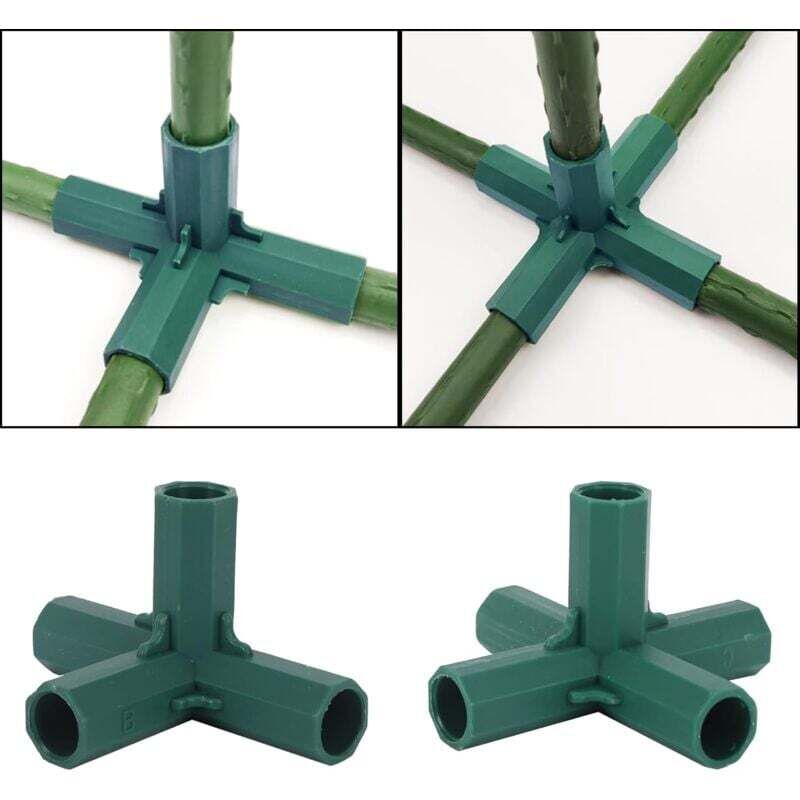 Conector cadru pentru sera / bracket de fixare 16 mm, set 4 tipuri (cot ...