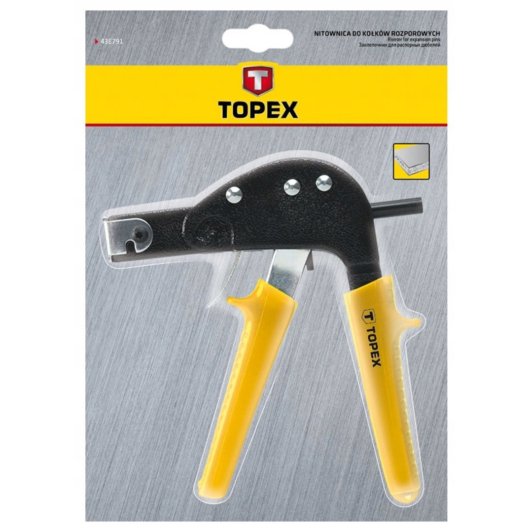 Nituitor TOPEX 43E791 pentru dibluri 3-6mm, otel, 0.2kg - eMAG.ro