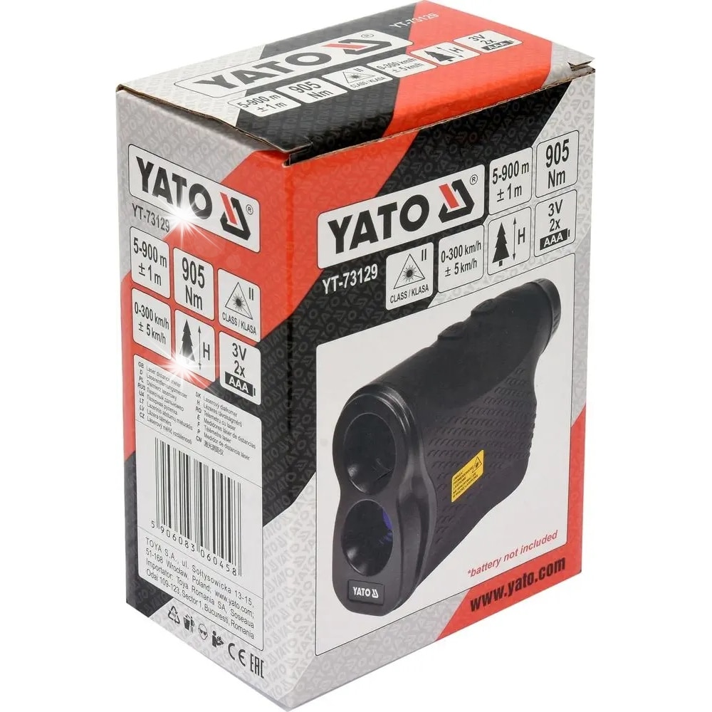 Telemetru laser (rangefinder) Yato YT-73129, interval masurare 5-900 m ...