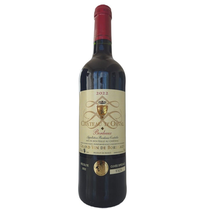 Vin Rosu Sec Chateau D'Orval Bordeaux, Sec, 0.75l - eMAG.ro