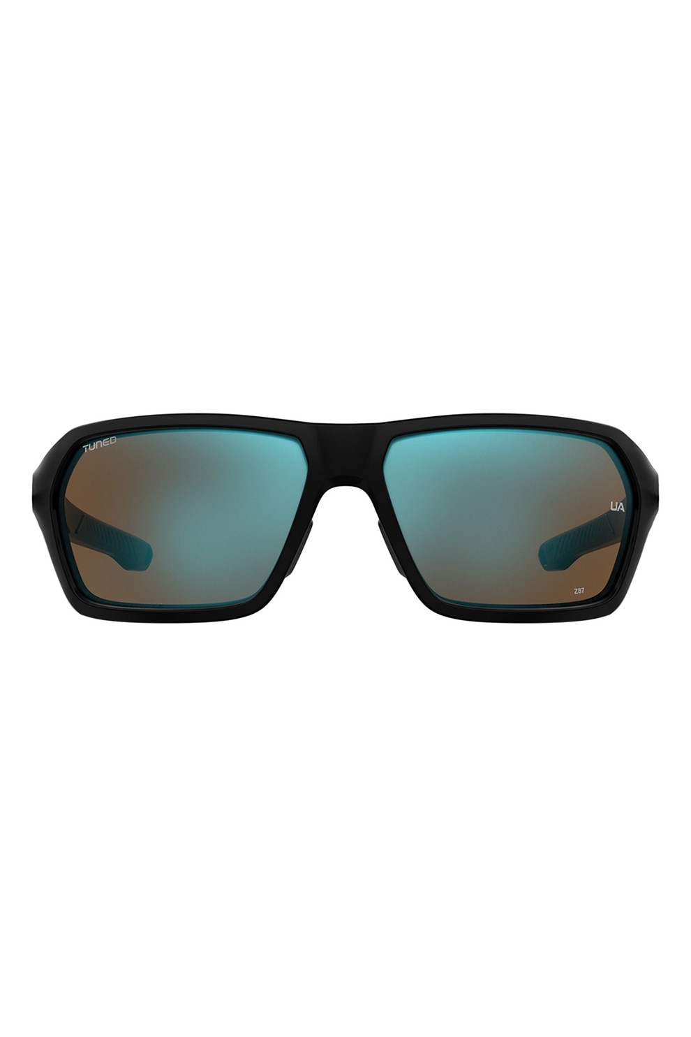 Under Armour, Ochelari de soare wrap cu lentile in degrade Recon, Negru ...