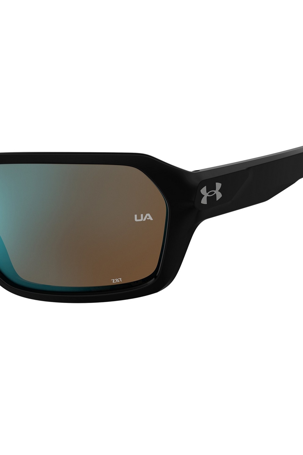 Under Armour, Ochelari de soare wrap cu lentile in degrade Recon, Negru ...
