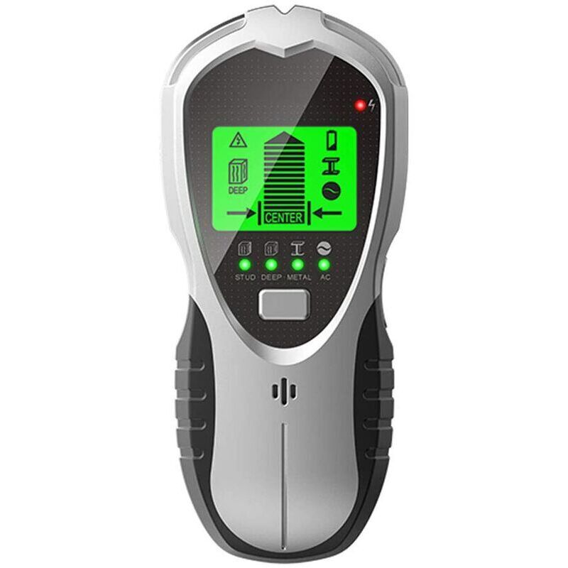 Detector de perete 4-in-1, scanner perete, cu ecran LCD si alarma ...