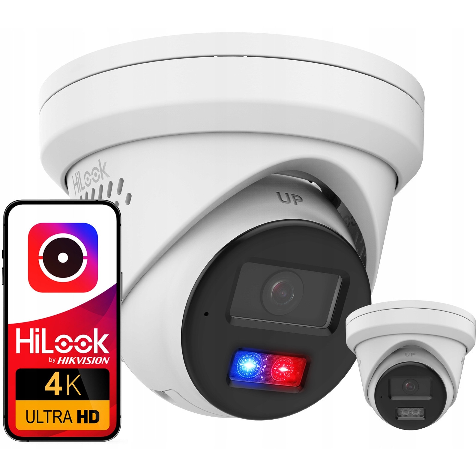 Camera IP HiLook IPC-T280HAP-LUF/SL, camera de supraveghere 8MP (4K ...