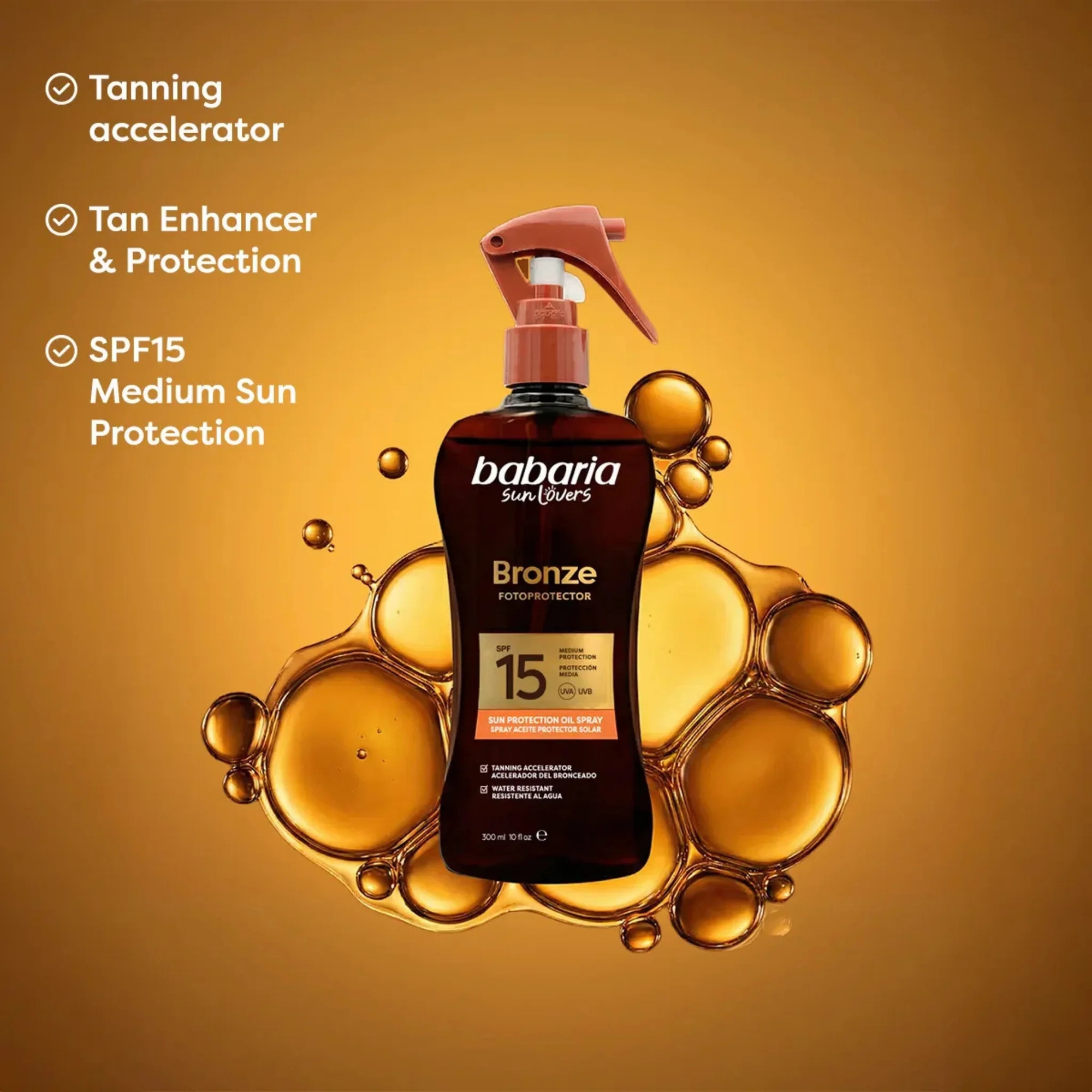 Ulei protectie solara ridicata, cu accelerator de bronzare, SPF15, UVA ...