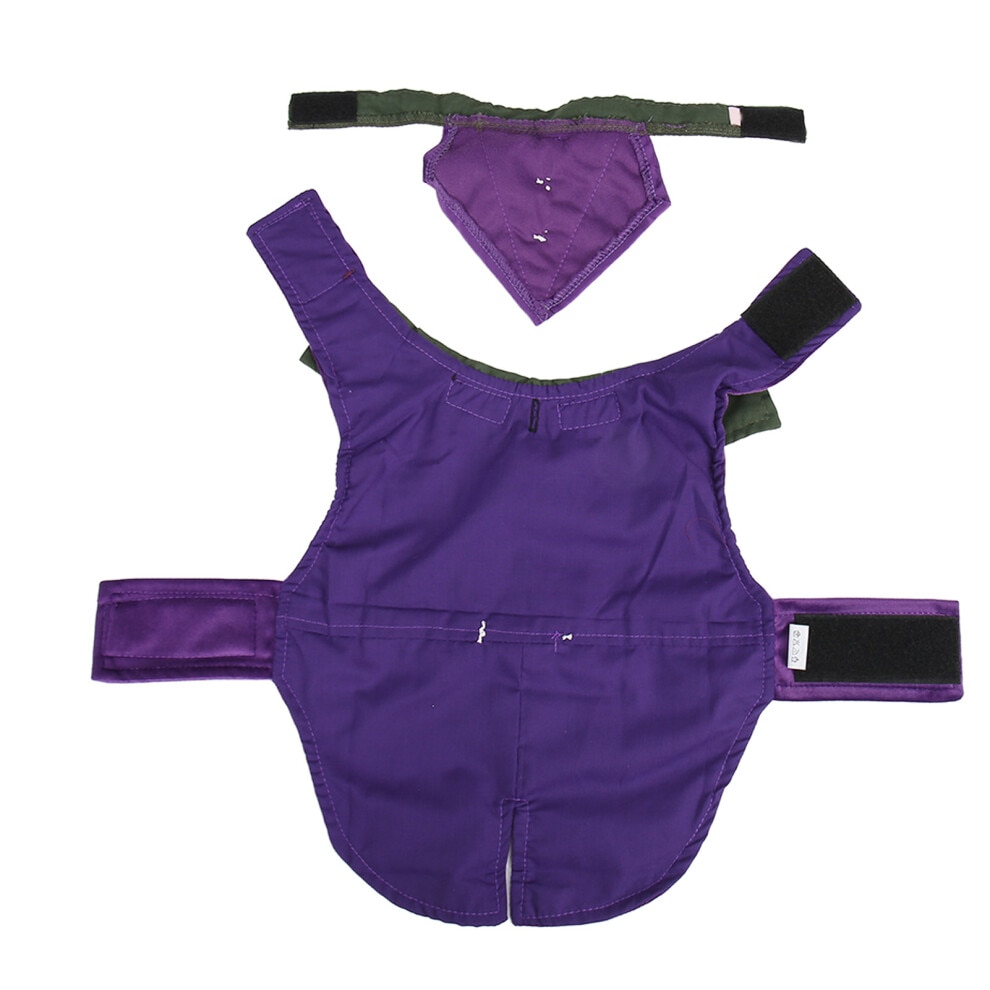Costum elegant violet pentru caini si pisici mici si medii XL, papion ...
