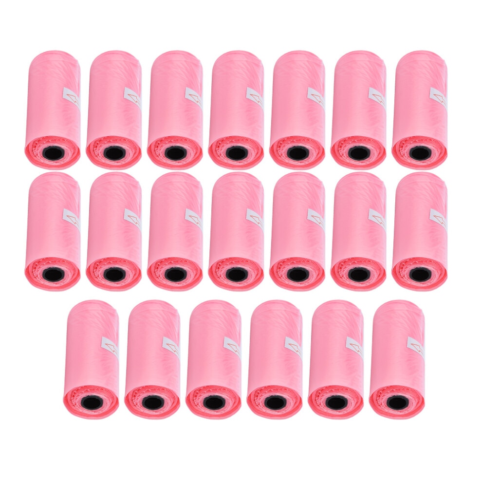 Set 20 role saci de gunoi pentru scutece, roz, 28x17x2cm - eMAG.ro