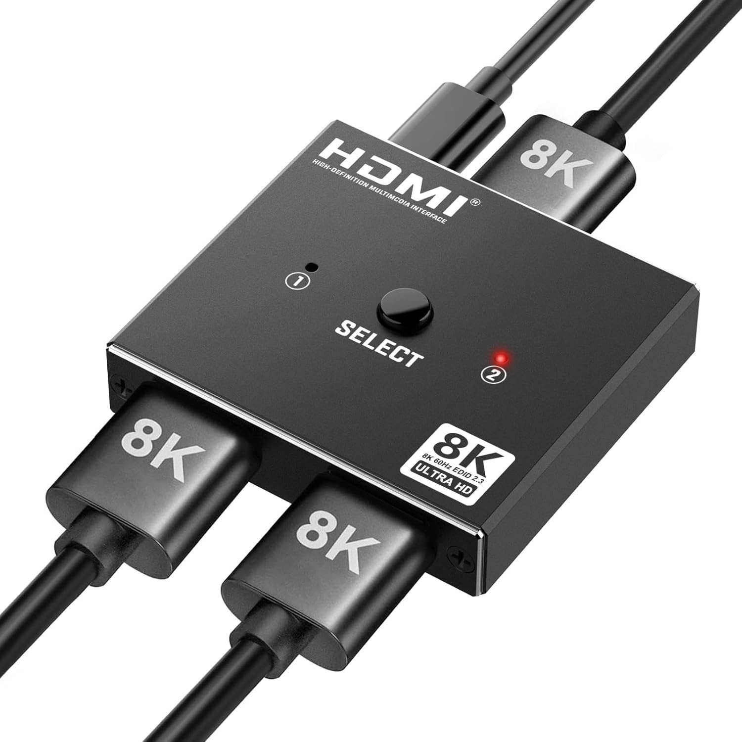 Switch HDMI 8K, AHA PRINT®, Comutator HDMI 2.1 Bidirectional ...