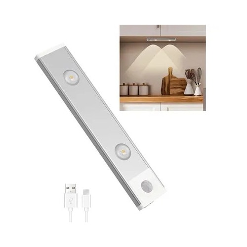 Lampa de noapte wireless, senzor inteligent, reglabil, 20cm, alb - eMAG.ro