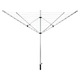 Uscator de rufe rotativ exterior DacEnergy©, 4 brate, aluminiu ...