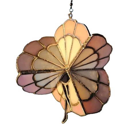 Decoratiune de gradina suspendata Dancing Lady, efect vitraliu, din ...