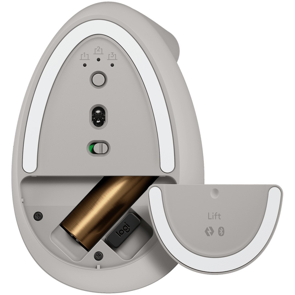 Mouse Logitech Lift Vertical Ergonomic, Sand - eMAG.ro