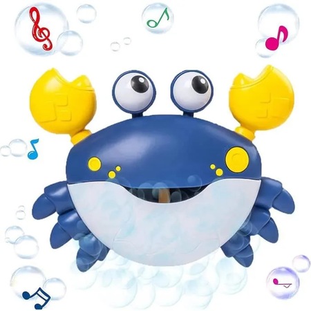 Jucarie de baie crab, masina de bule cu muzica, alb - eMAG.ro