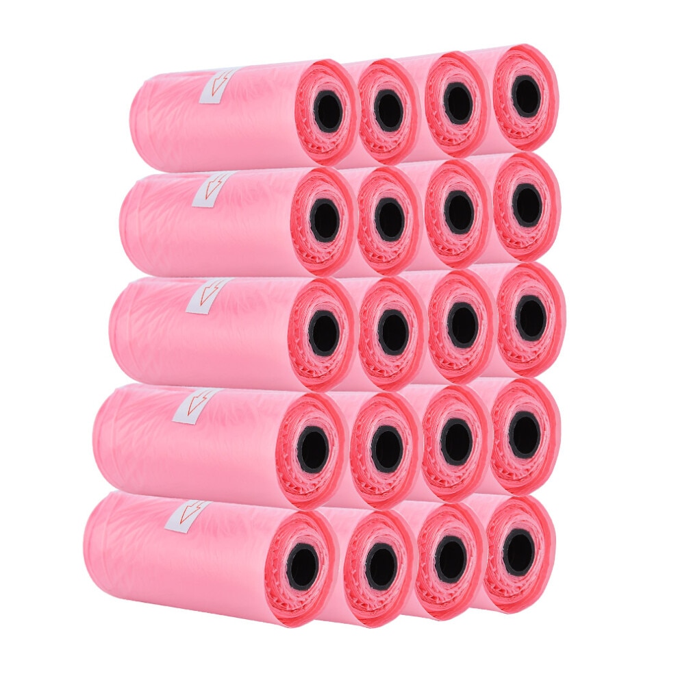 Set 20 role saci de gunoi pentru scutece, roz, 28x17x2cm - eMAG.ro