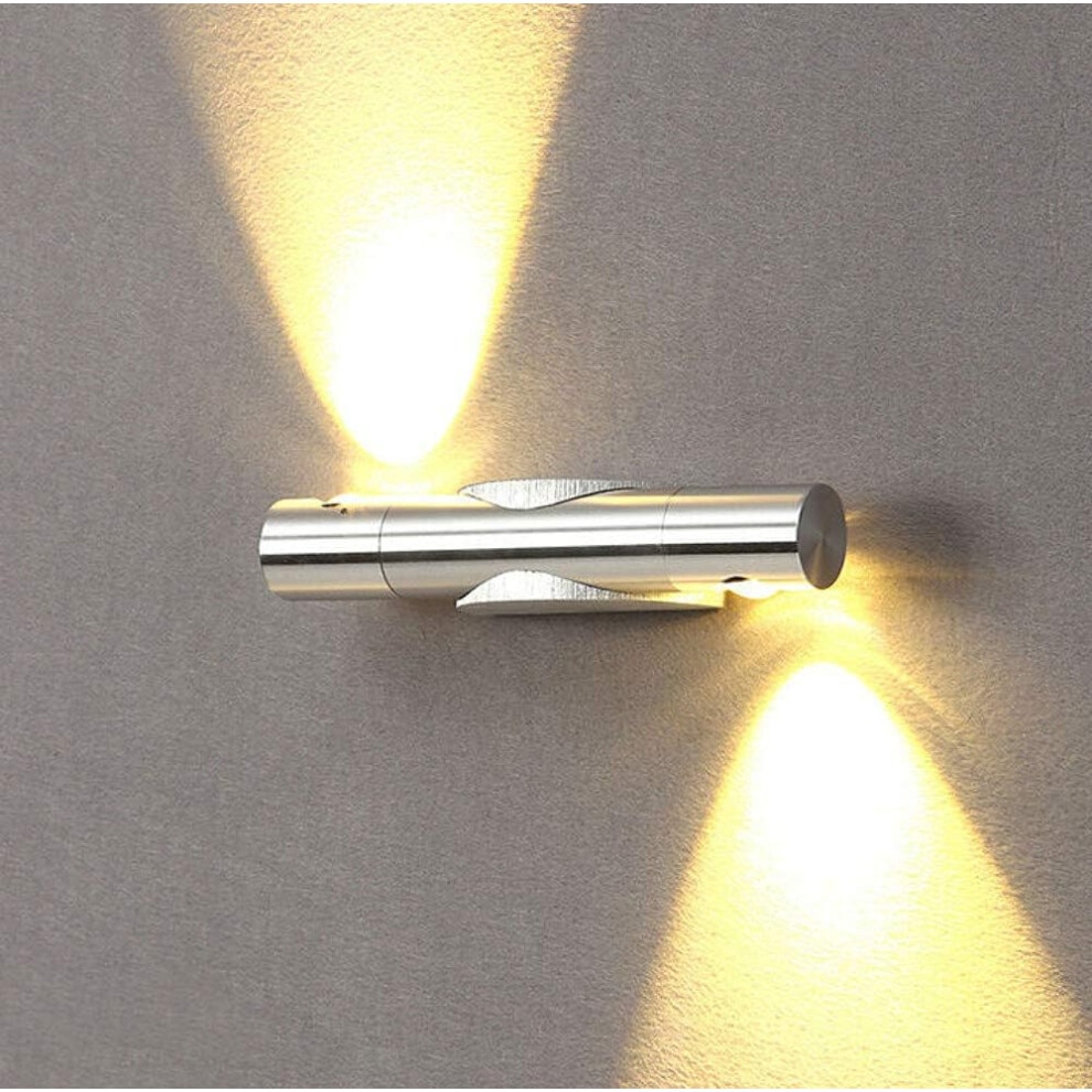 Aplica de perete LED orientabila 360 grade aluminiu alb - eMAG.ro