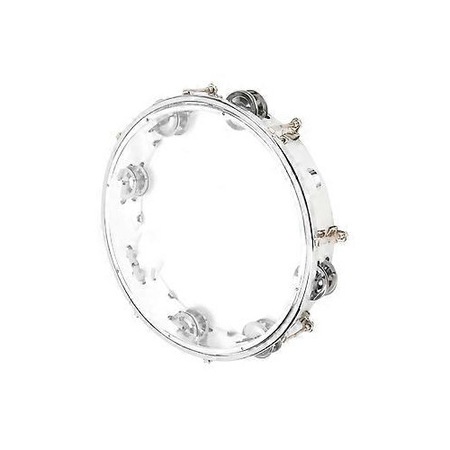 Tamburin portabil 25cm transparent reglabil cu clopotei dubli - eMAG.ro