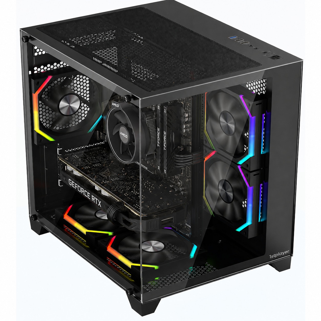 Sistem Desktop PC First Player ARGB AMD Ryzen 7 5700 pana la 4.6 Ghz ...