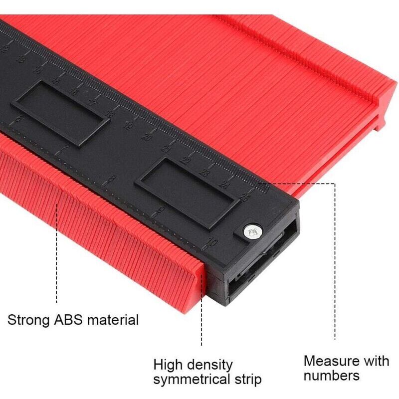 Sablon contur, 25cm, plastic ABS, dublu gradat - eMAG.ro