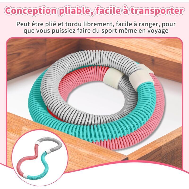 Hula hoop fitness, PVC, pliabil, greutate interna, universal, portabil ...