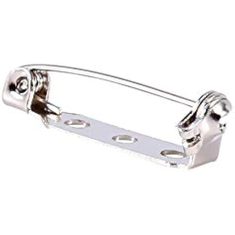 Ace de brosa 25mm set 50 piese, metal, argintiu, sigur - eMAG.ro