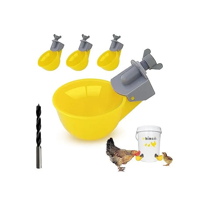 Set 6 adapatoare automate pui si pasari, plastic alimentar, capacitate ...