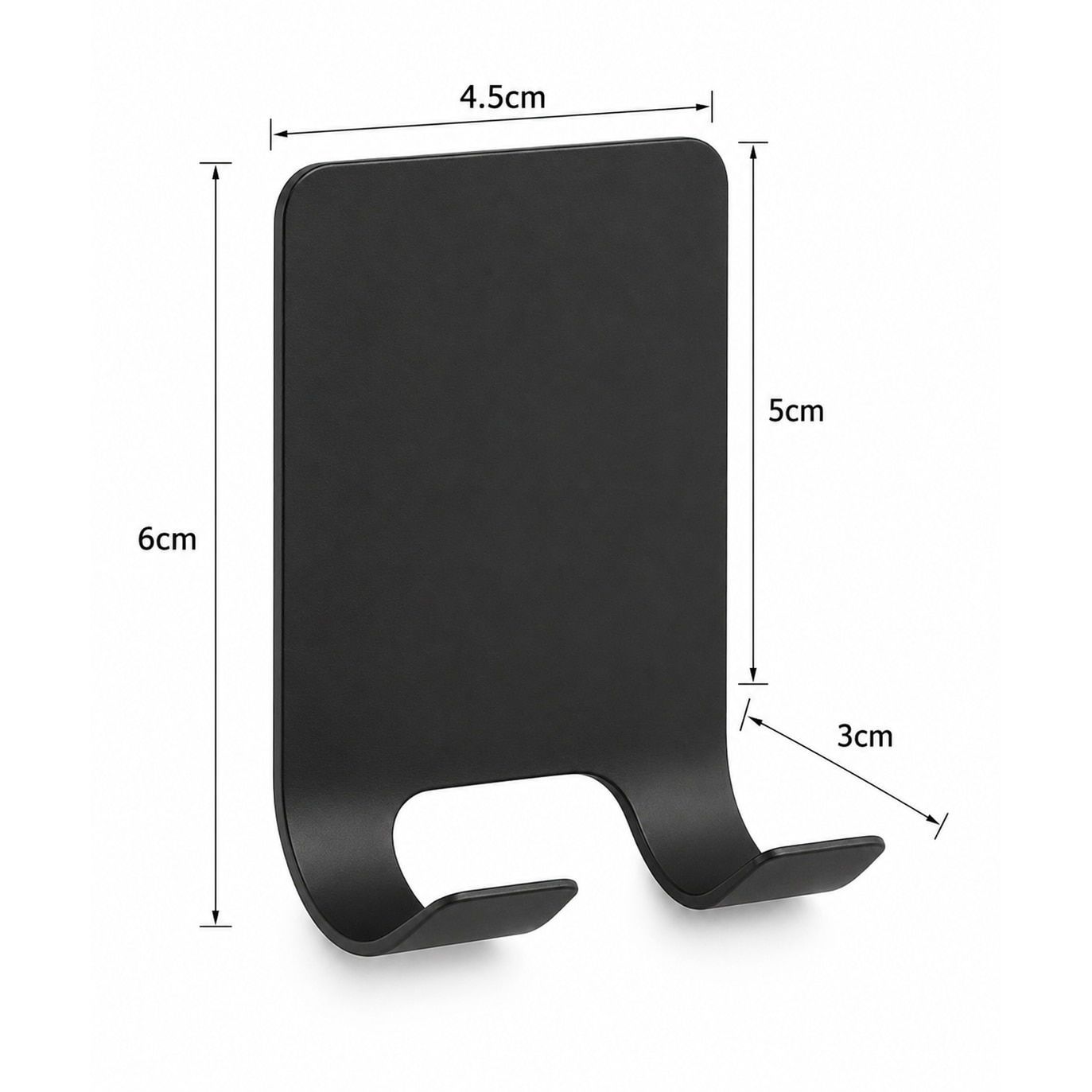 Suport de perete autoadeziv pentru lama de ras, inox, 5.6x4.5cm, negru ...
