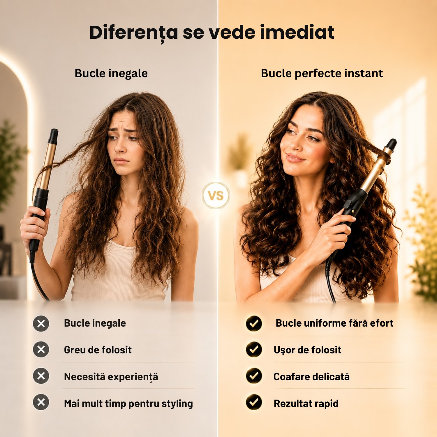 Ondulator Automat 32 mm pentru Bucle Lejere si Glam Waves, 5 Trepte ...