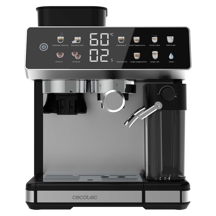 Aparat de cafea Cecotec Barista Power Espresso 20 Barista Grind & Latte ...