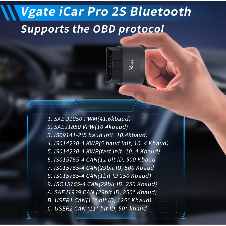 Scanner Auto Vgate iCar Pro 2S OBD2 ELM327 – Diagnoza Hybrid, Electric ...