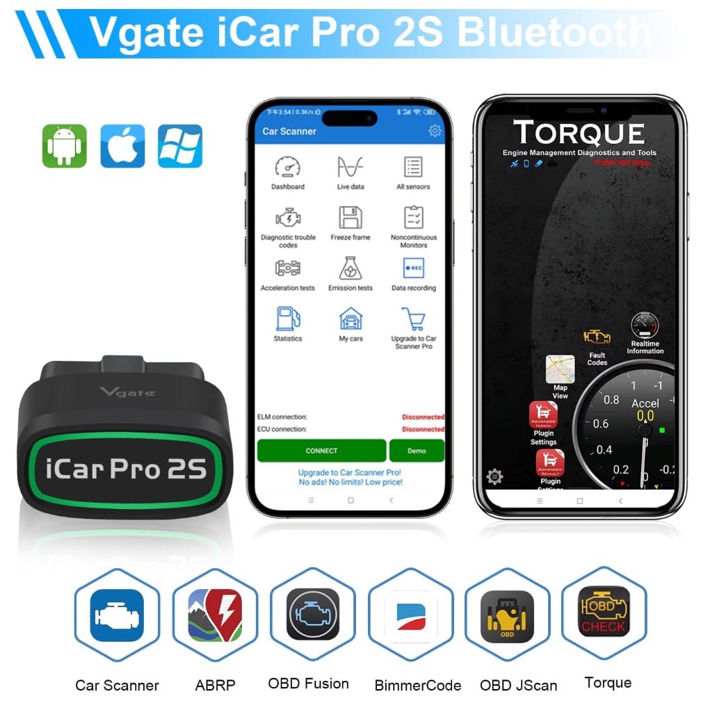 Scanner Auto Vgate iCar Pro 2S OBD2 ELM327 – Diagnoza Hybrid, Electric ...